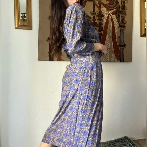 Michelle Stuart | Dresses | Vintage Michelle Stuart 8s Floral Dress ...